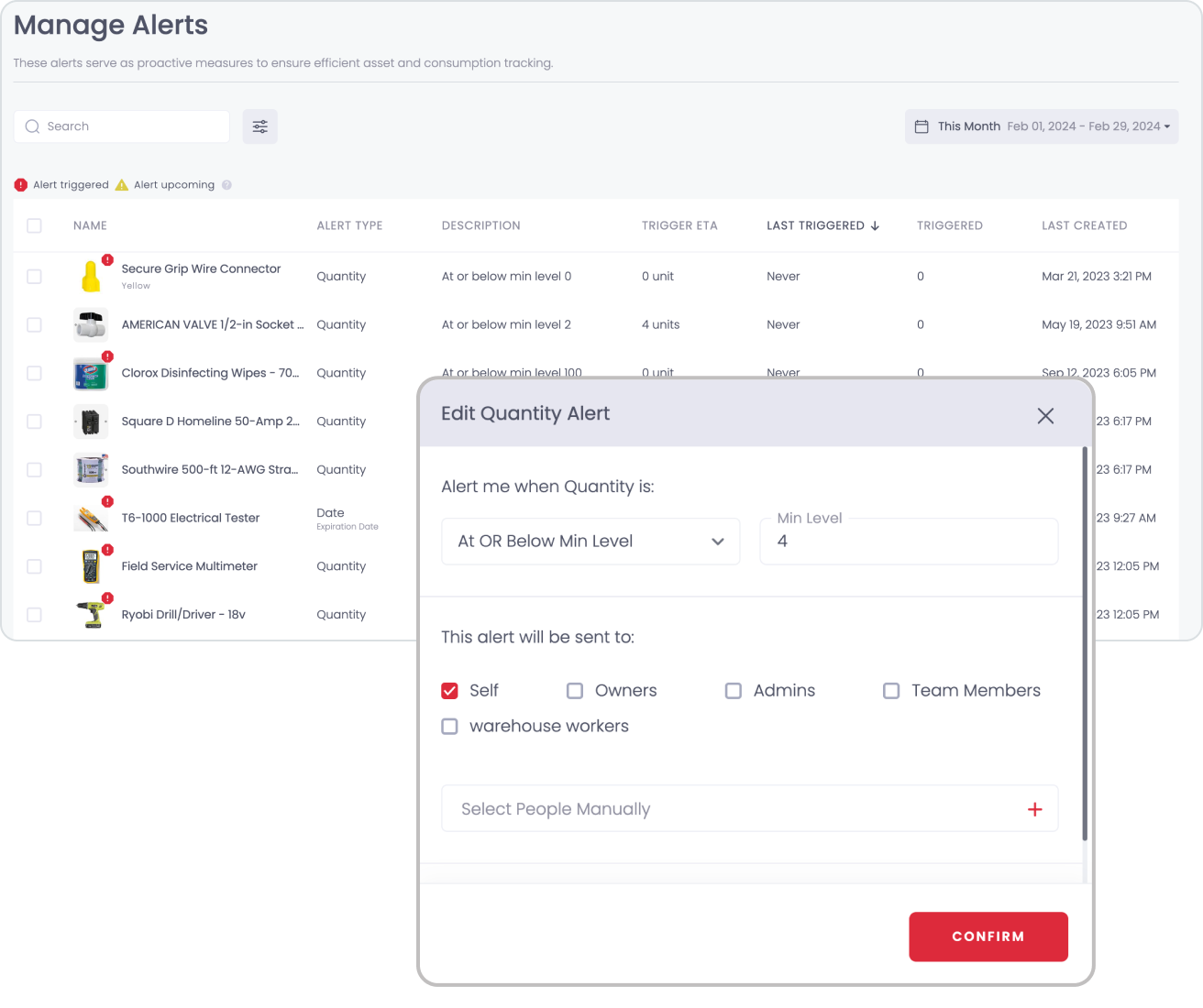 Inventory Alerts | Sortly